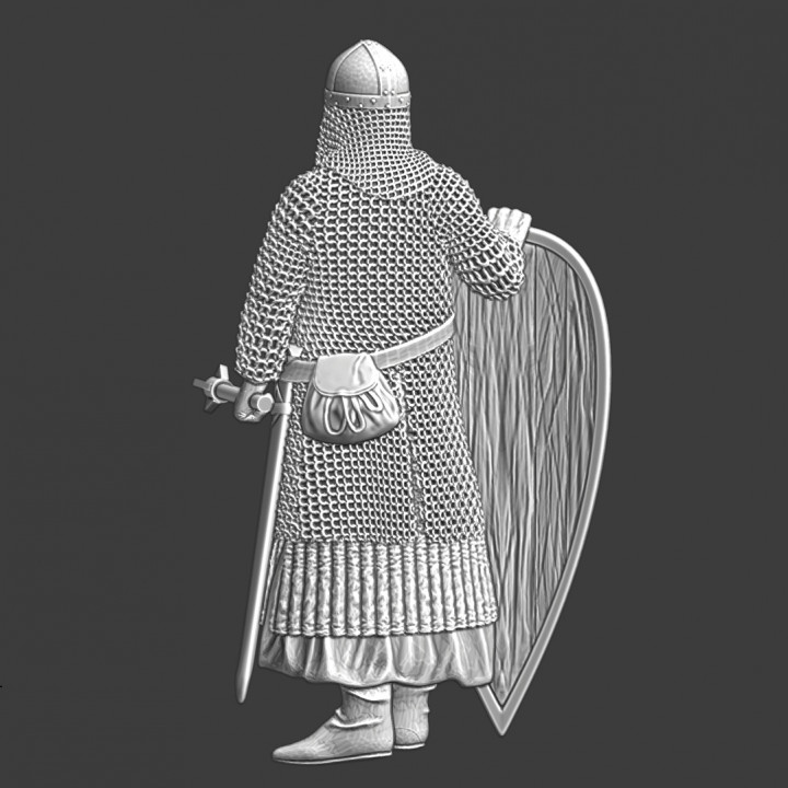 3D Printable Early medieval crusader - resting by Northern Crusades ...