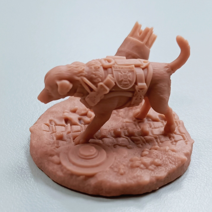 3D Print of Patron Dog 32mm by SolGood-Creations