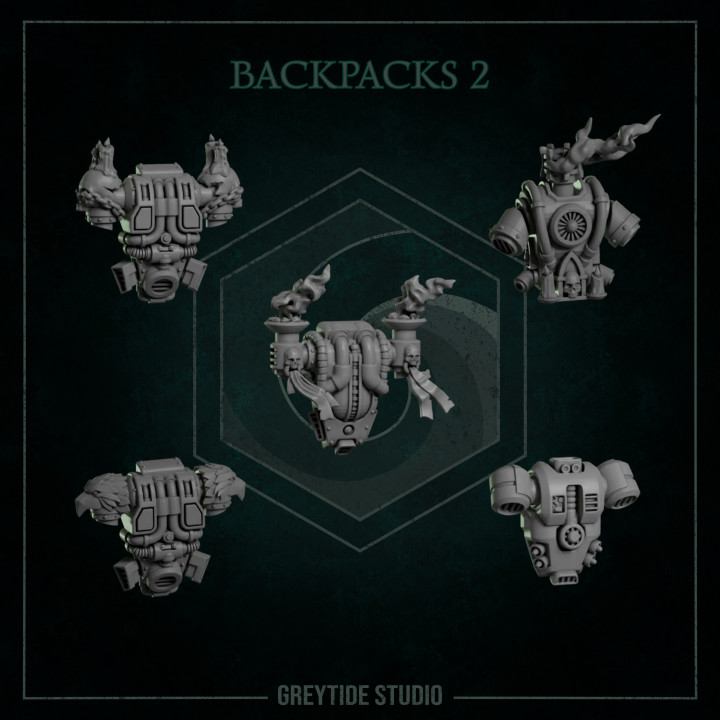 3D Printable Backpacks 2 EP by GreyTide Studio