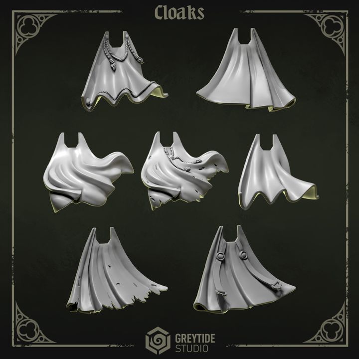 3D Printable Cloaks EP by GreyTide Studio