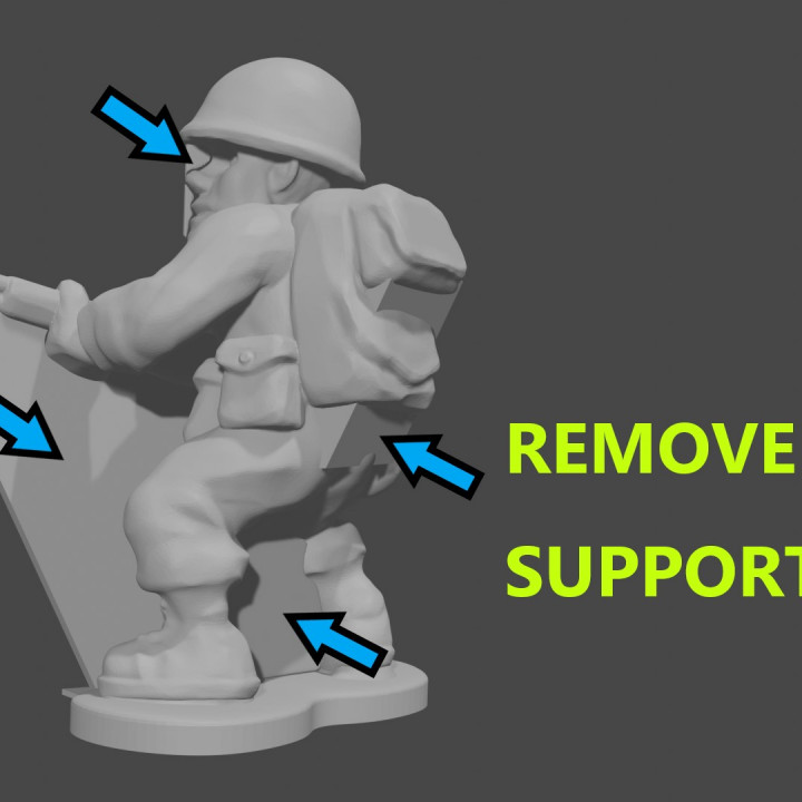 3D Printable WW2 US soldier by NEMO_MK2