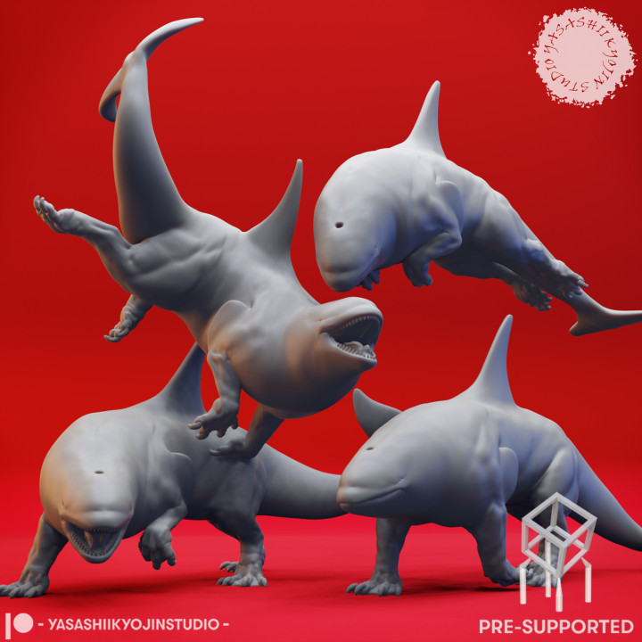 3D Printable Akhlut Pod - Tabletop Miniature (Pre-Supported) by ...