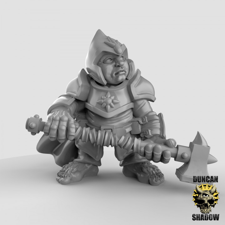 3D Printable Halfling Bundle (pre supported) by Duncan Shadow