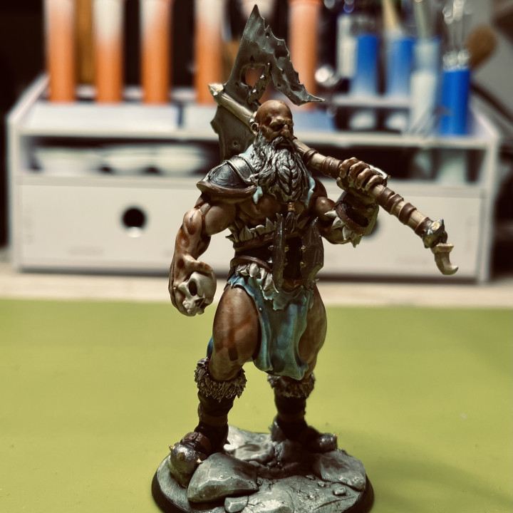 3D Print of Barbarian Iron Warrior by Maxblaster