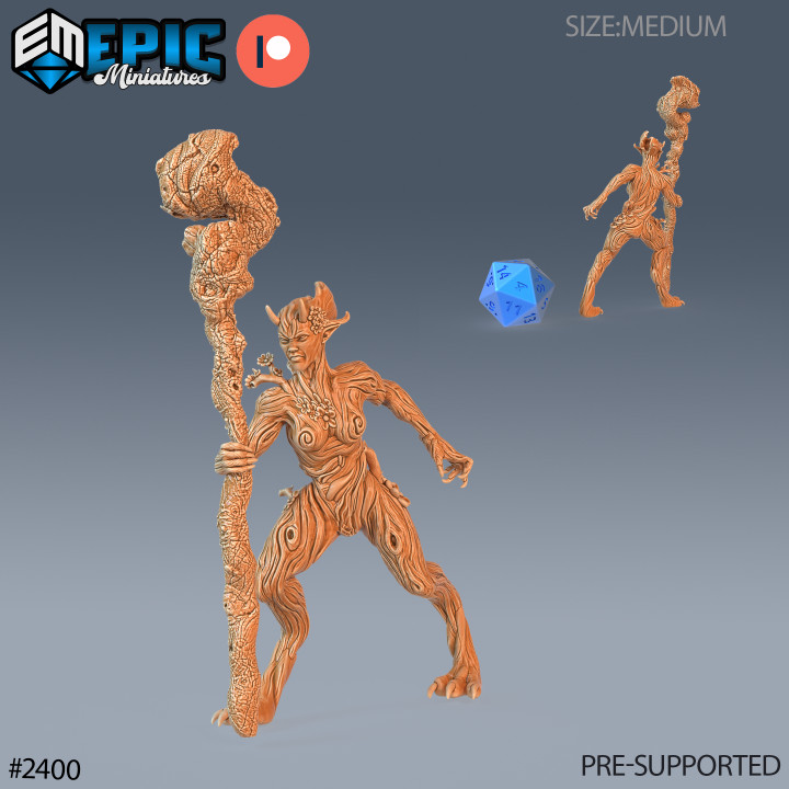 3D Printable Wood Dryad Set / Female Tree Spirit / Nature Fairy ...