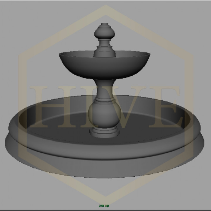 3D Printable free 3d model fountain (stl) can use it with 3d printer or ...