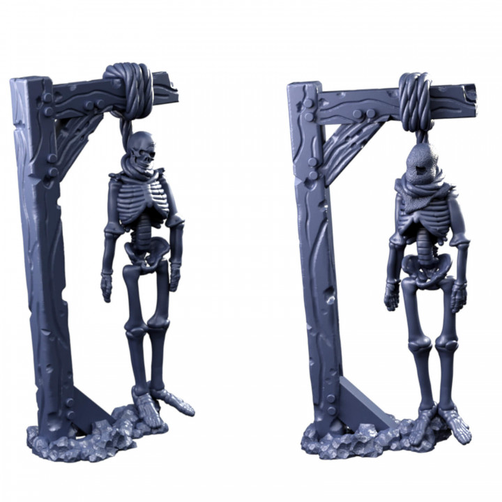 3D Printable Hanging People and Skeletons Fantasy Resin Miniatures ...