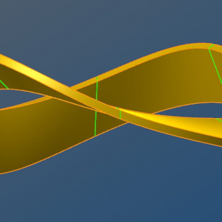 3D Printable Cinta de Moebius by Marcos Daniel Gomez