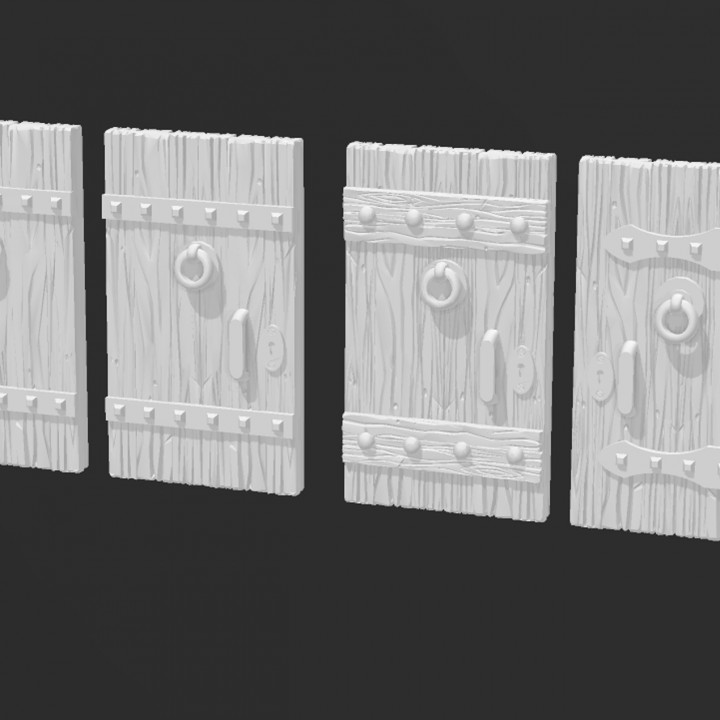 3D Printable Doors for scratchbuilding by Rage of Achilles