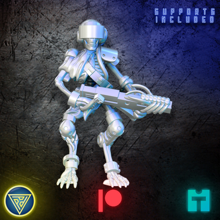 3D Printable Hunter Skeleton Set by Print Paint Play