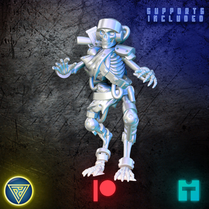 3D Printable Hunter Skeleton Set by Print Paint Play