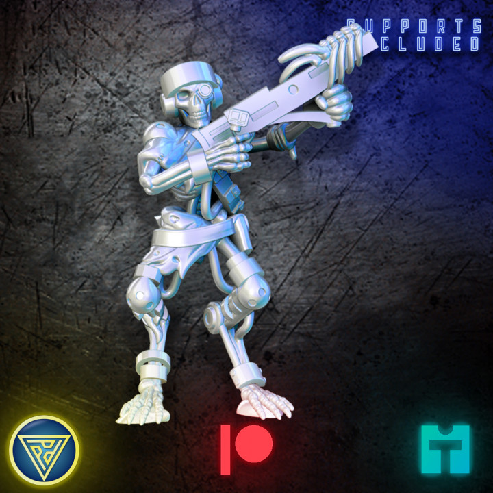 3D Printable Hunter Skeleton Set by Print Paint Play