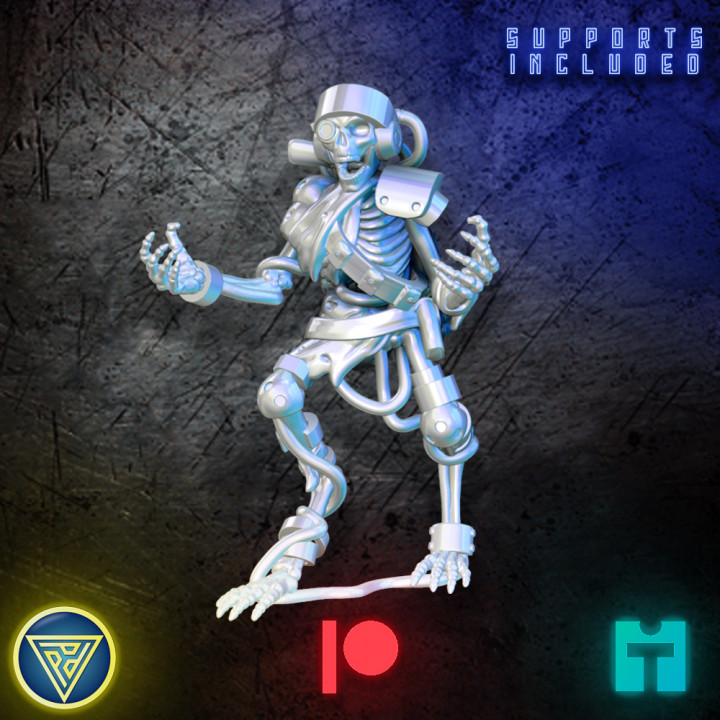 3D Printable Hunter Skeleton Set by Print Paint Play