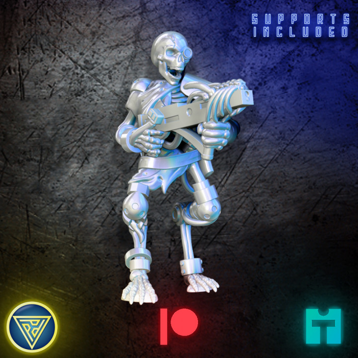 3D Printable Hunter Skeleton Set by Print Paint Play