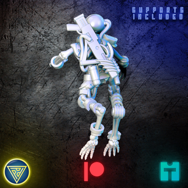 3D Printable Hunter Skeleton Set by Print Paint Play