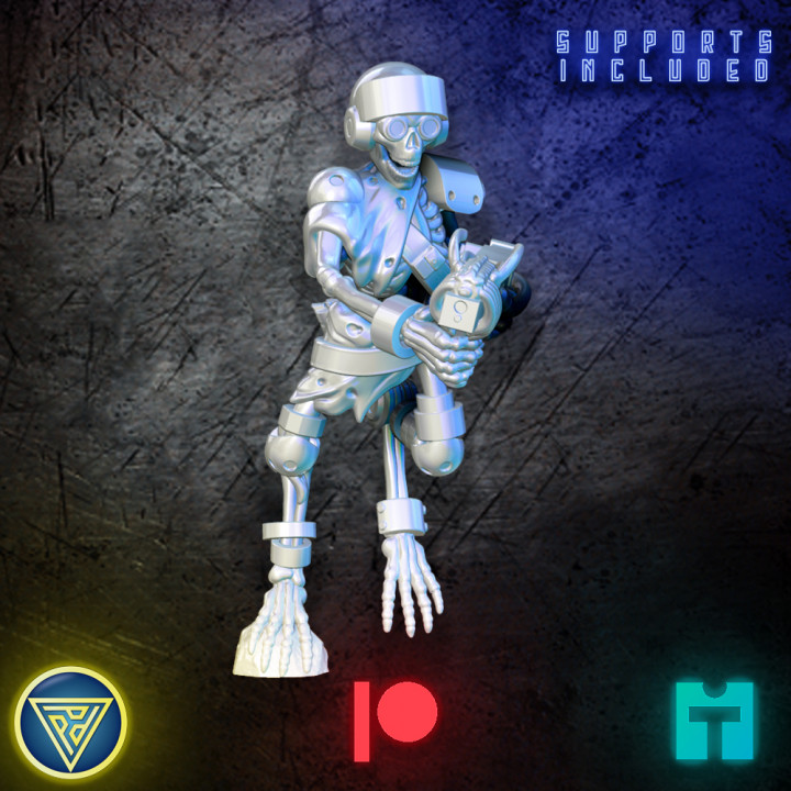 3D Printable Hunter Skeleton Set by Print Paint Play