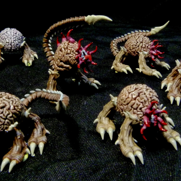 3D Print of Mind Devourer Parasites - Intellect Devourer Fantasy ...