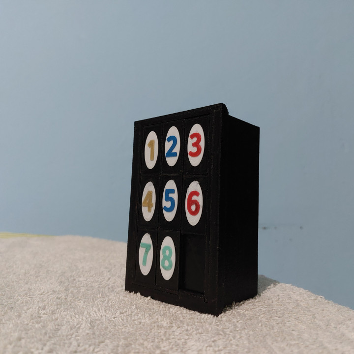 3D Printable Sliding - puzzle box by Mist3r. D