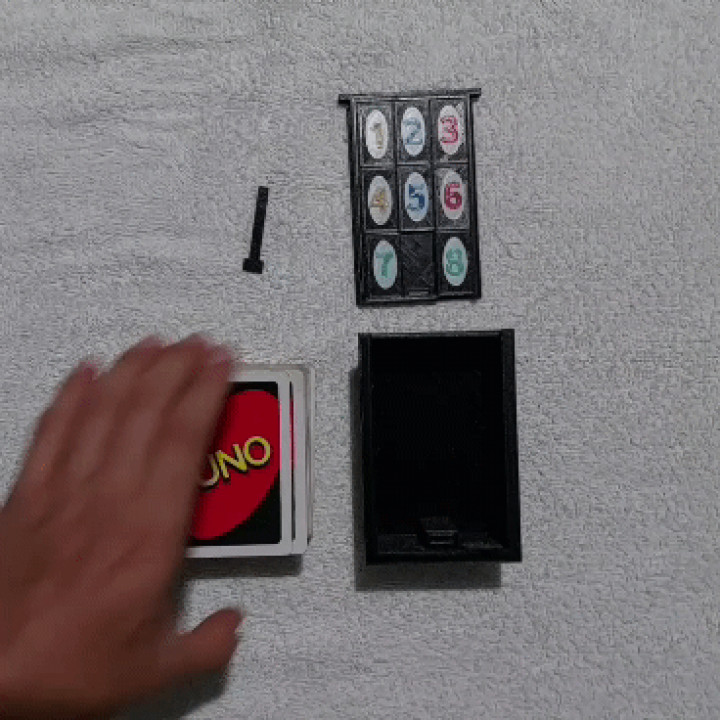 3D Printable Sliding - puzzle box by Mist3r. D