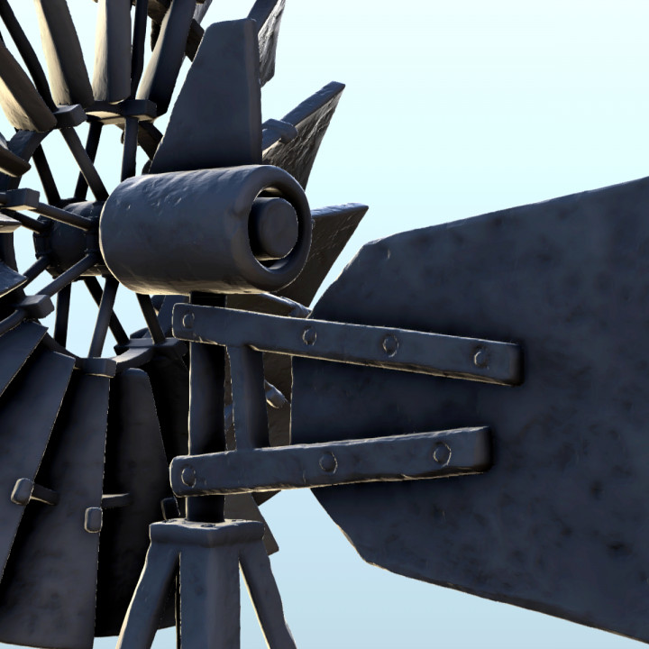 3D Printable Windmill of pumping in wood (14) - Six Gun Sound Desperado ...