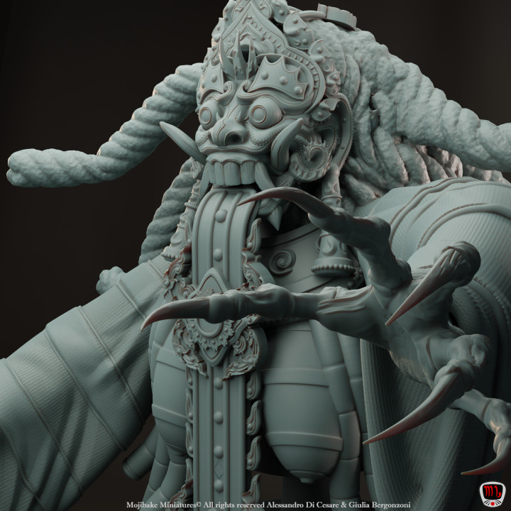 3D Printable Bali Randga Witch Bust (pre-supported) by Mojibake ...