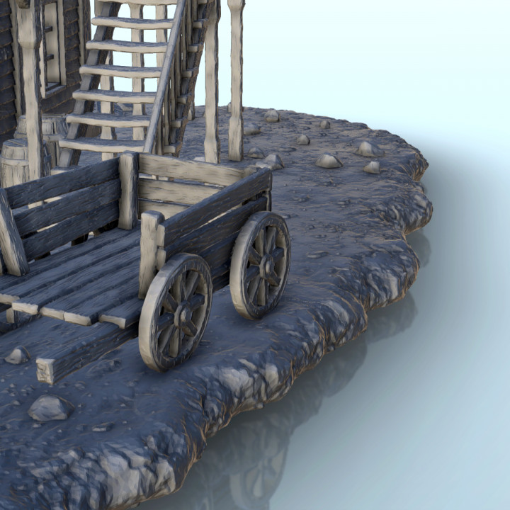 3D Printable Large two-story saloon (6) - Six Gun Sound Desperado Old ...