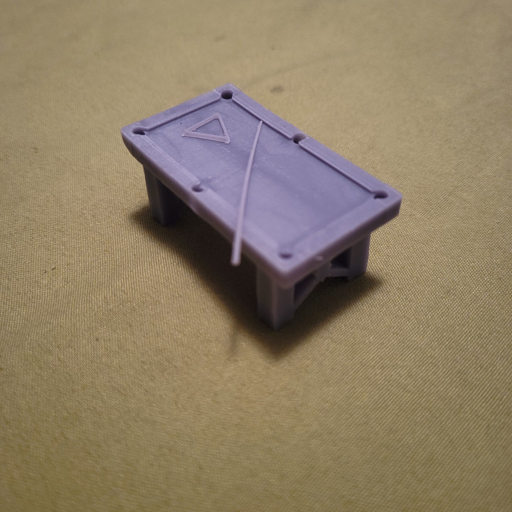 3D Printable Miniature pool table by Nicholas Diaz