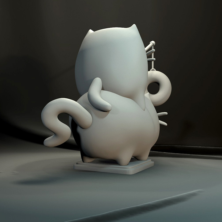 3D Printable Cats by Jevgeni Vasjukov