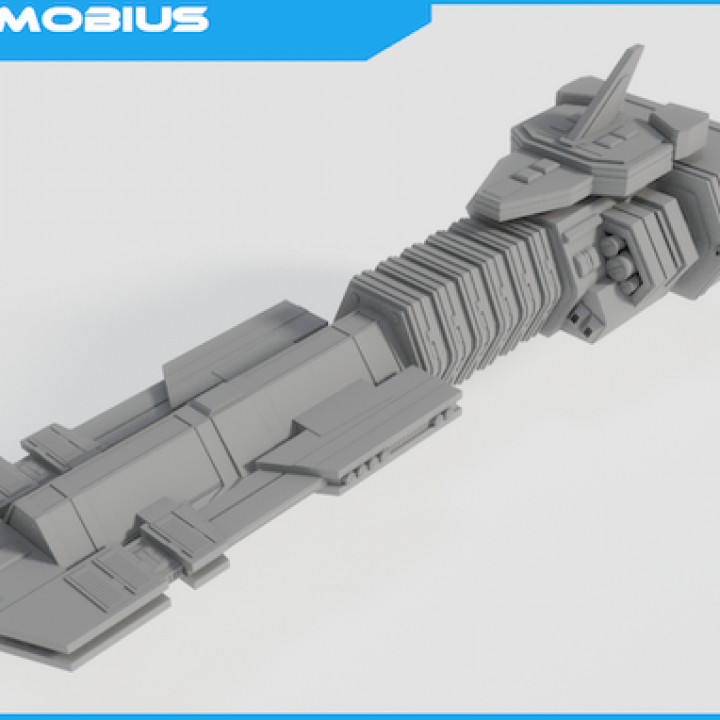 3D Printable Spaceship miniatures by Project Mobius