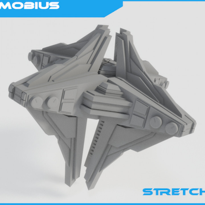3D Printable Spaceship miniatures by Project Mobius