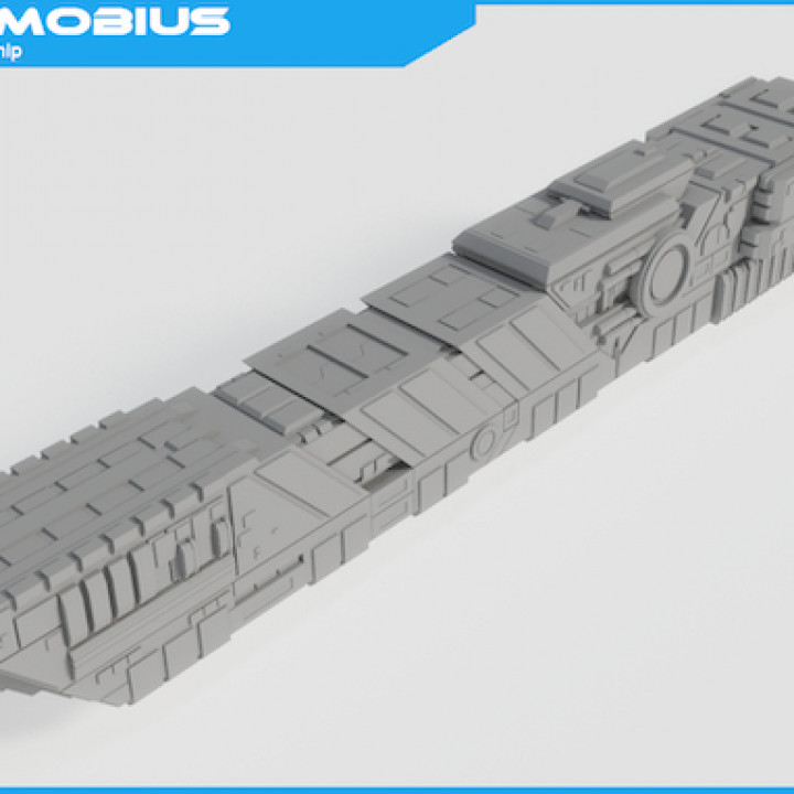 3D Printable Spaceship miniatures by Project Mobius
