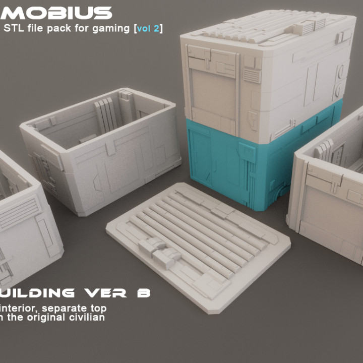 3D Printable Scifi Structures Vol 2 by Project Mobius