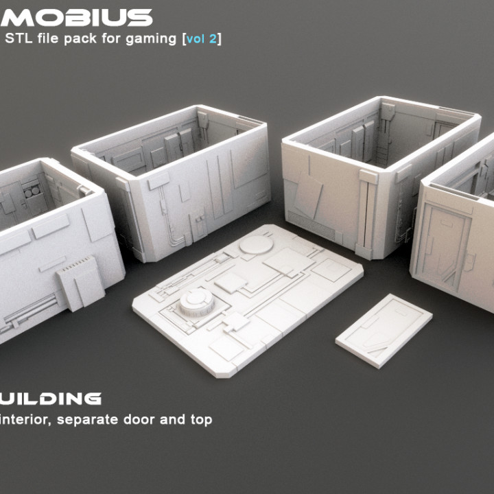 3D Printable Scifi Structures Vol 2 by Project Mobius