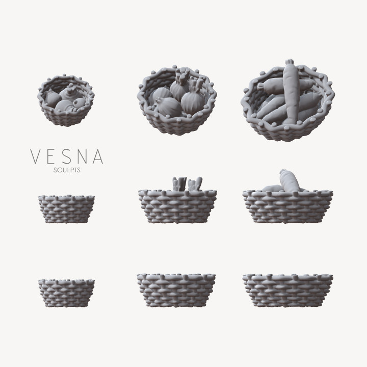 3D Printable BARRELS PACK by VESNA SCULPTS