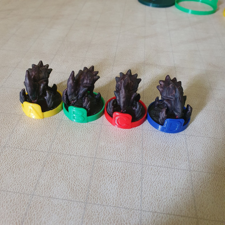 3D Printable Label Rings for 1in/25mm Grid Miniatures (TTRPGs like D&D ...