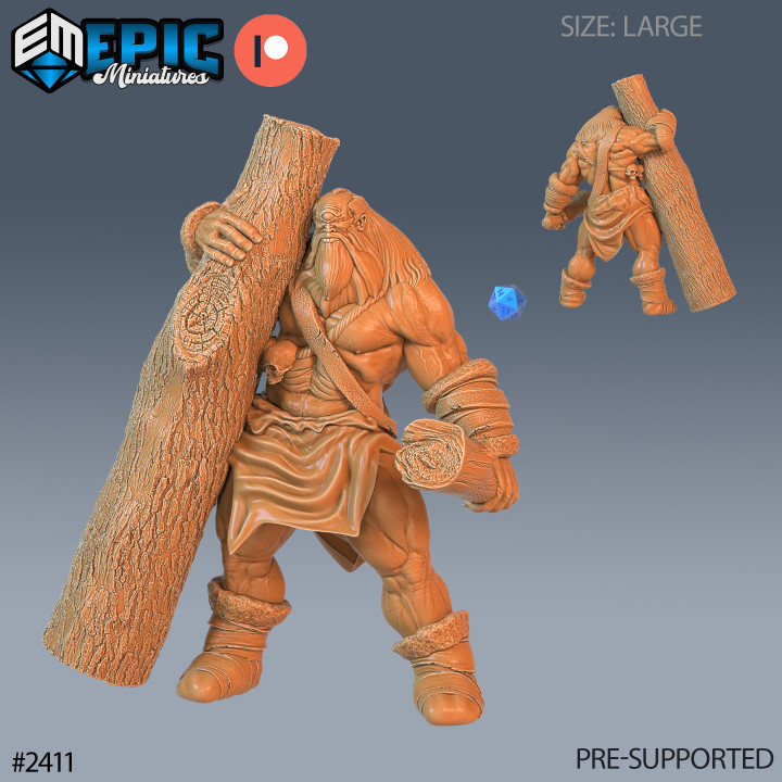 3D Printable Snow Cyclops Set / One Eyed Creature / Frost Giant ...