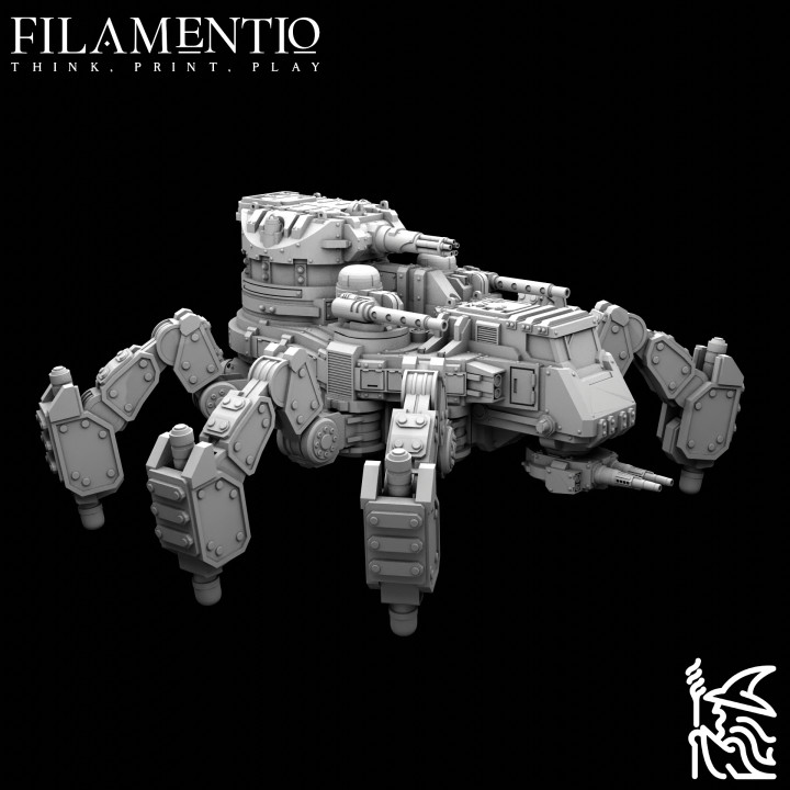3D Printable Battle Support Mech "EWALD by Filamentio