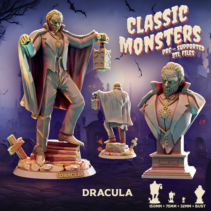 3D Printable Dracula by Heroes and Beasts