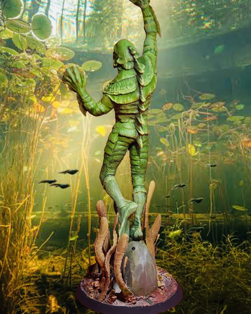 3D Printable Creature from the black lagoon by Heroes and Beasts