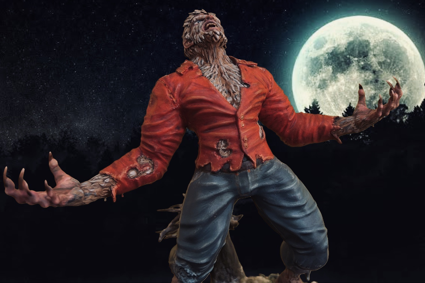 3D Printable The Wolfman by Heroes and Beasts