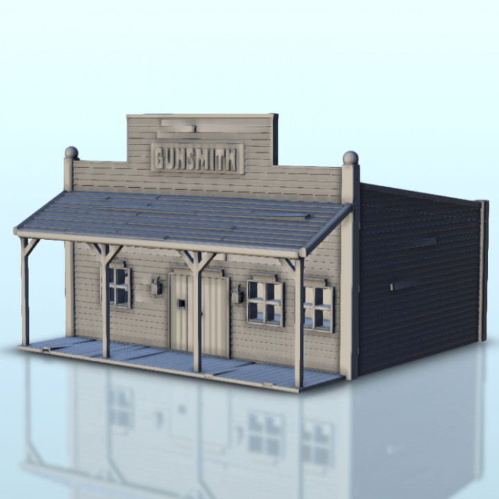 3D Printable Wild West building pack No. 1 - Six Gun Sound Desperado ...