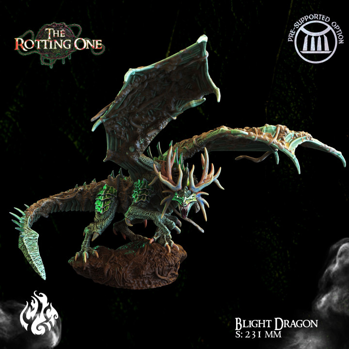 3D Printable Blight Dragon by Crippled God Foundry