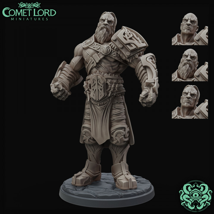 3D Printable Kargaath, The Goliath Brawler by Comet Lord Miniatures
