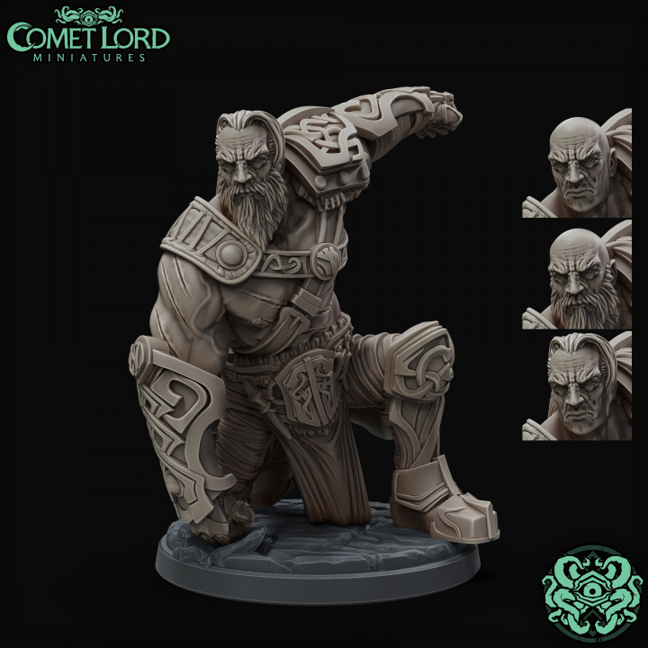 3D Printable Kargaath, The Goliath Brawler by Comet Lord Miniatures