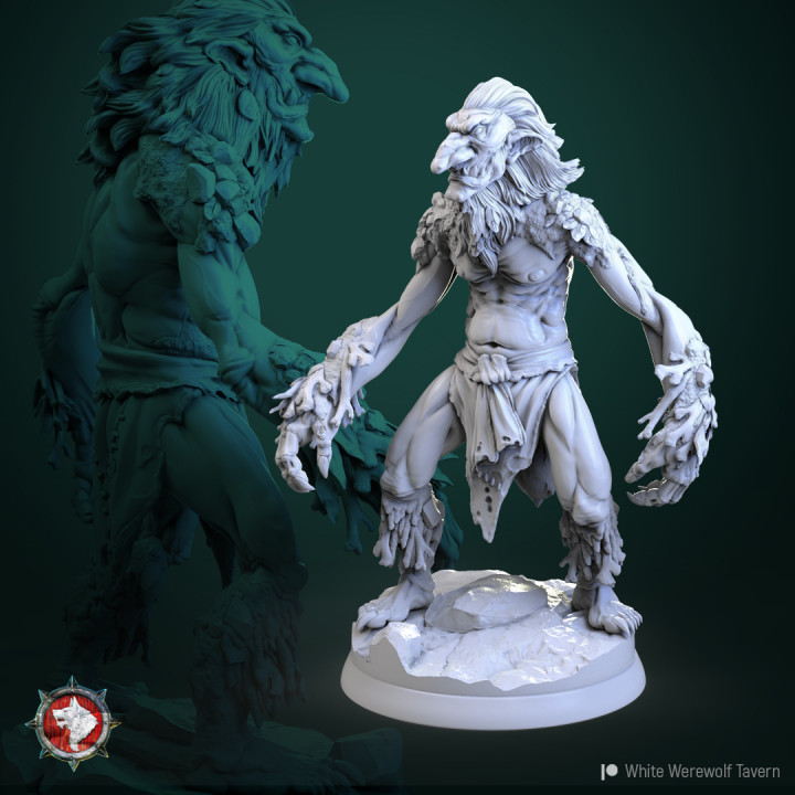 3D Printable Troll V1 32 mm pre-supported by White Werewolf Tavern