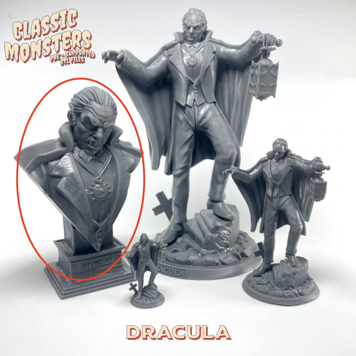 3D Printable Dracula bust by Heroes and Beasts