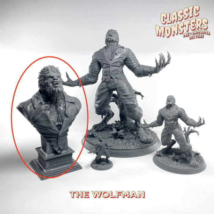 3D Printable The Wolfman bust by Heroes and Beasts