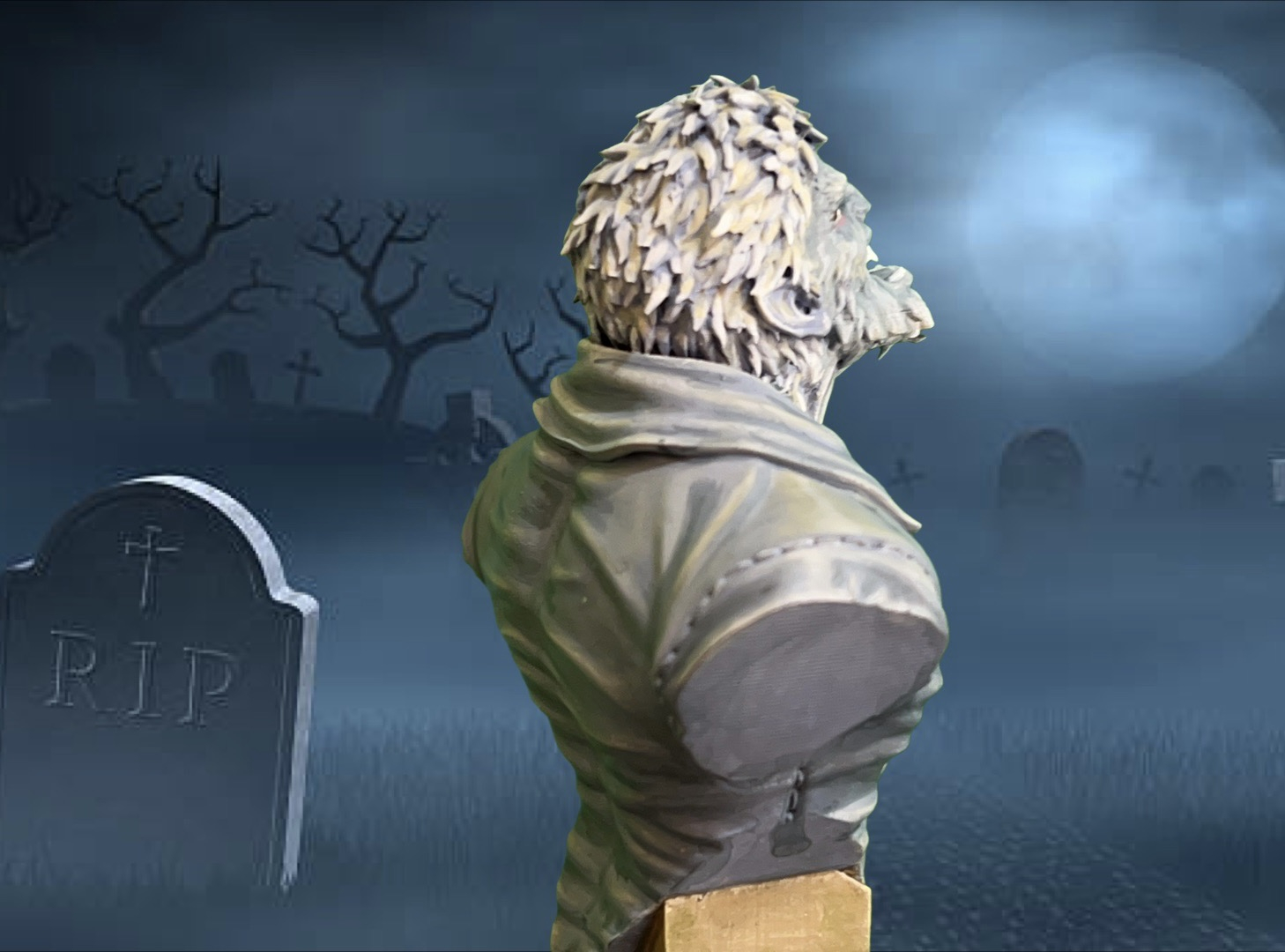 3D Printable The Wolfman bust by Heroes and Beasts