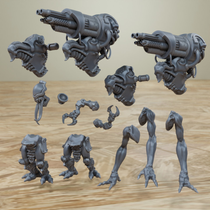 3D Printable Weapon Platform Husks by Dorkfactory Miniatures