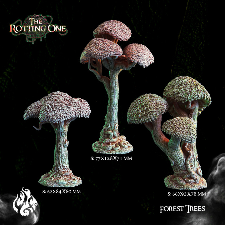 3D Printable Blighted Forest Trees by Crippled God Foundry